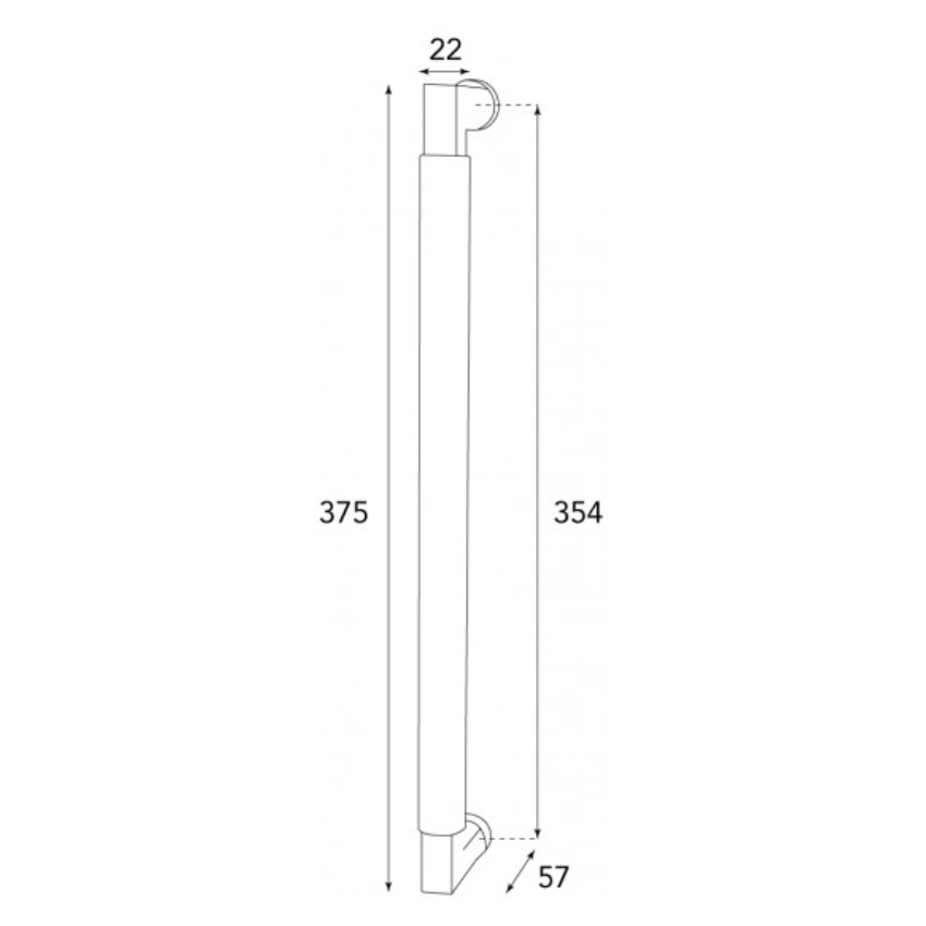 Handle for sliding doors Zermatt Tirant - Hardware
