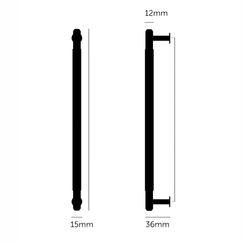 Linear furniture handle - Hardware